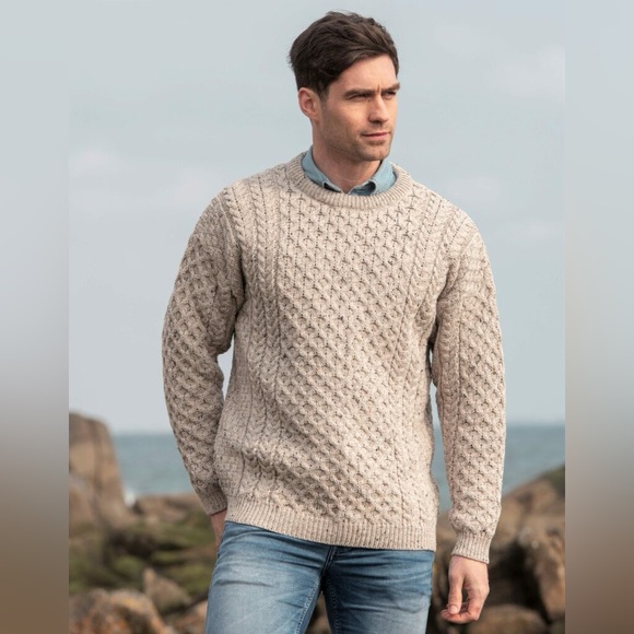 Aran Crafts | Sweaters | Nwt Aran Crafts Merino Wool Crewneck Sweater ...